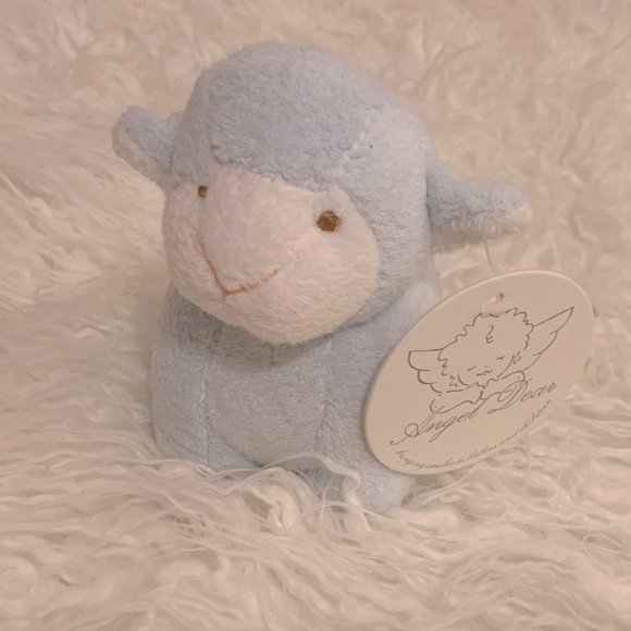 Angel Dear | Toys | Soft Blue Angel Dear Plush Lamb Squeaker Rattle For ...